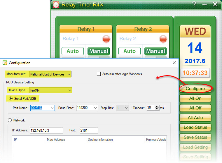 Control 4-channel ProXR Relay Board with Relay Timer R4X - NCD.io